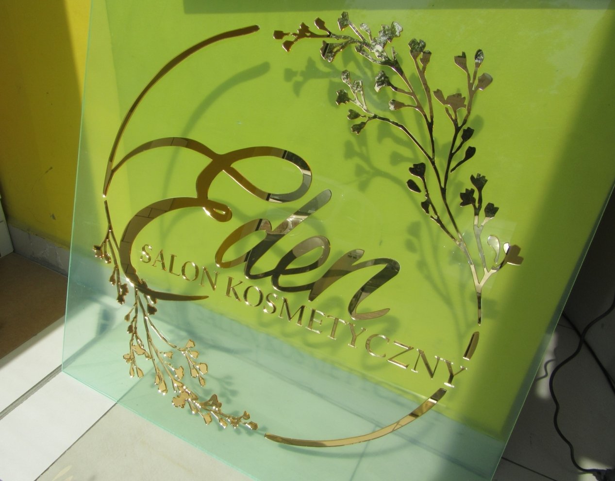 Plexi złote lustro – ASTRA Druk i Reklama